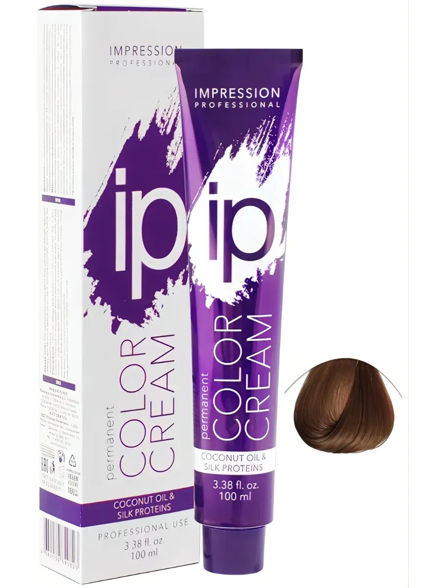 Стойкая крем-краска "Темный блонд коричневый 6.7"