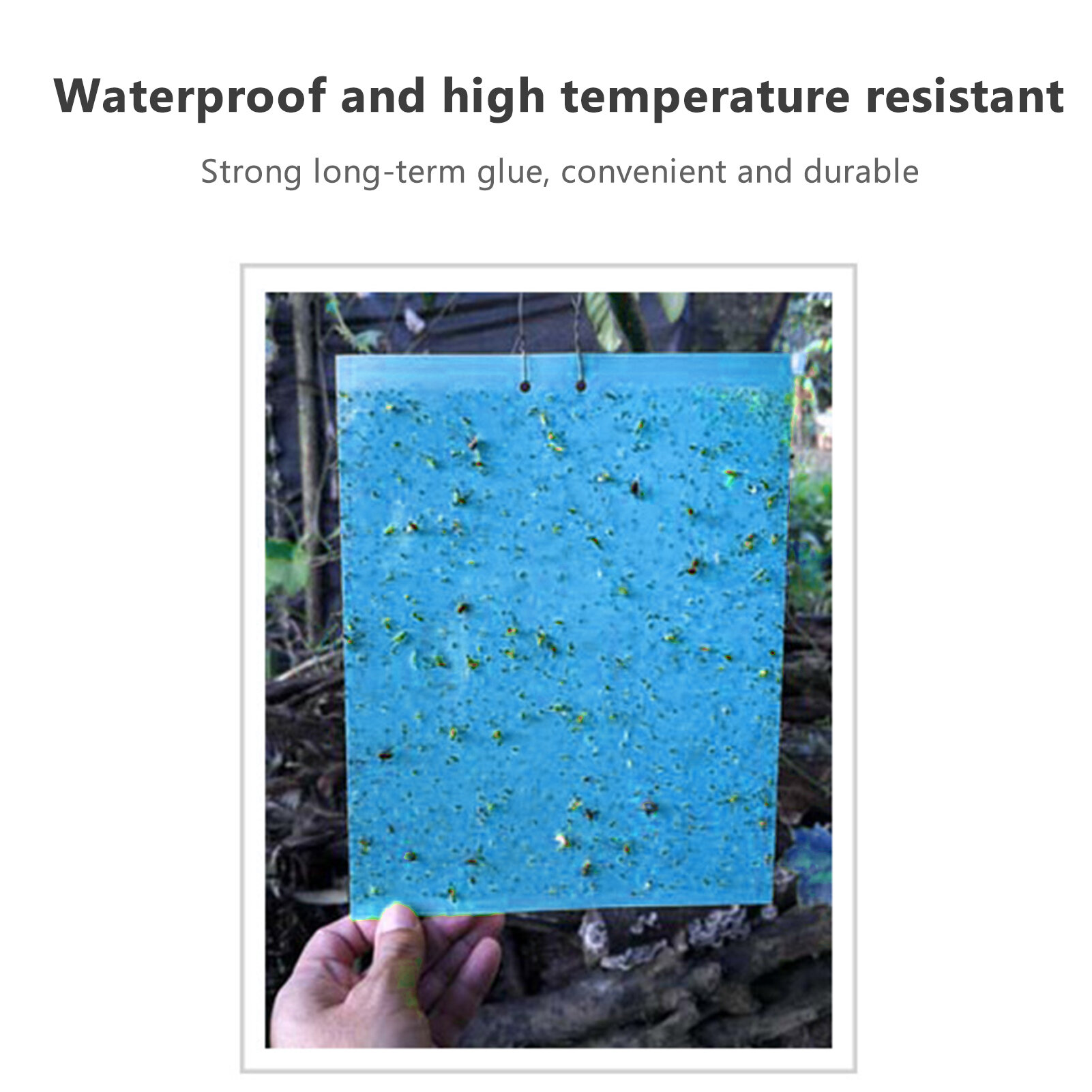 Липкие ловушки для летающих насекомых, грибных комариков, 20 шт, 20*10 см, двухсторонние ловушки для летающих насекомых, можно разрезать