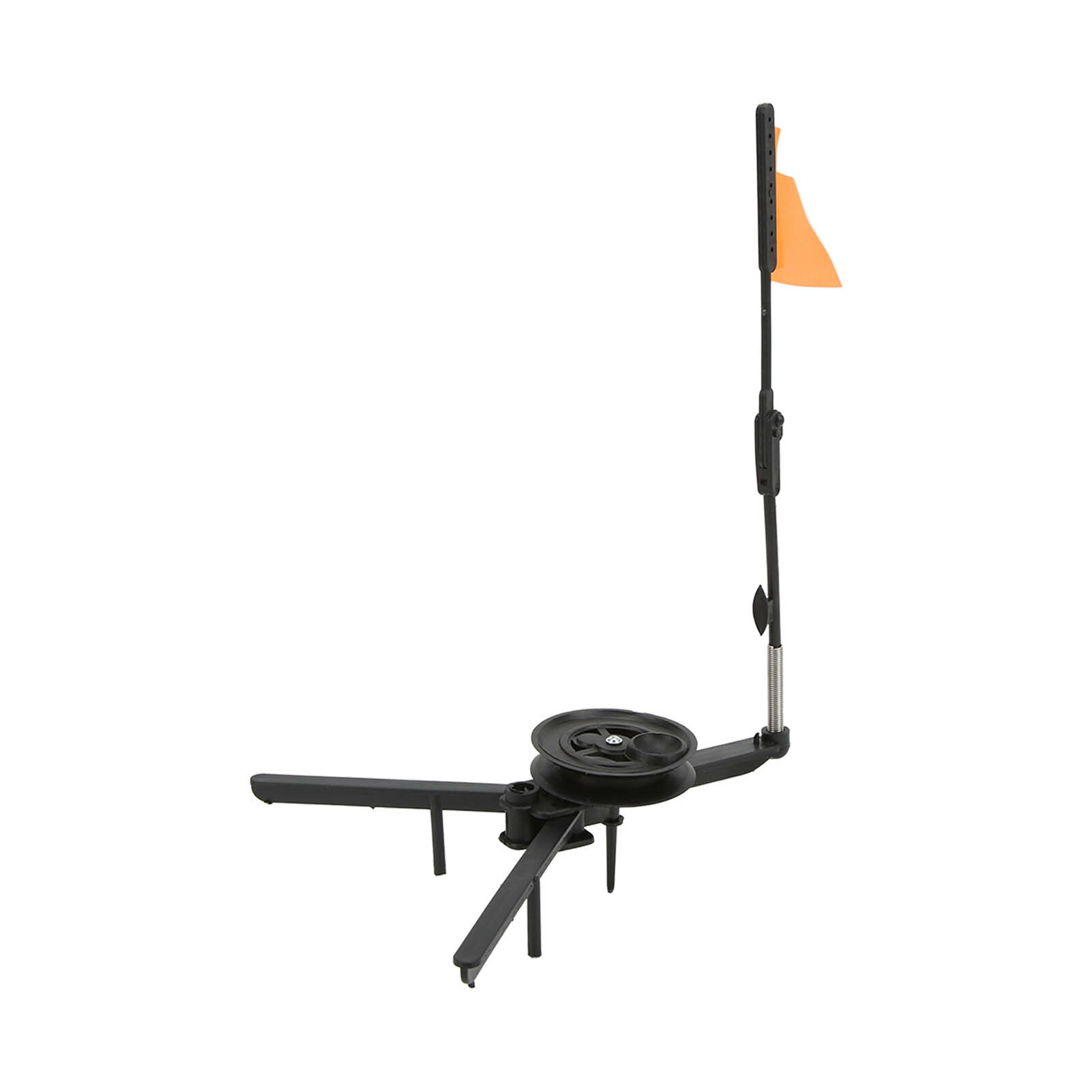 Ловушка для зимней рыбалки с катушкой, складная триугольная база и флажок для удочки