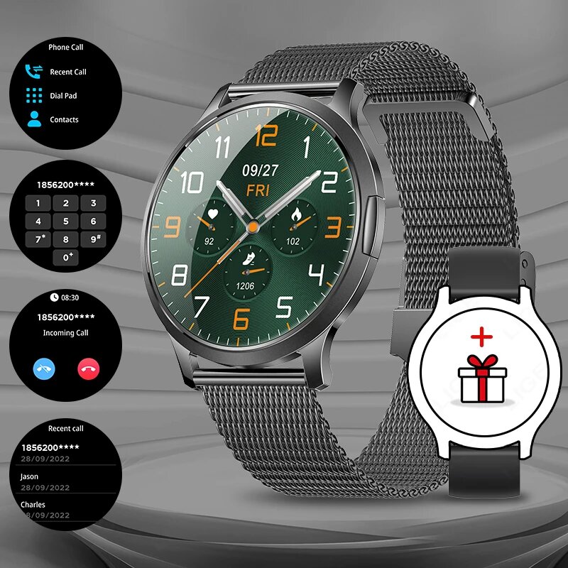 Мужские умные часы Xiaomi Amazfit Bip U Pro Темно-зеленый, Mesh Black