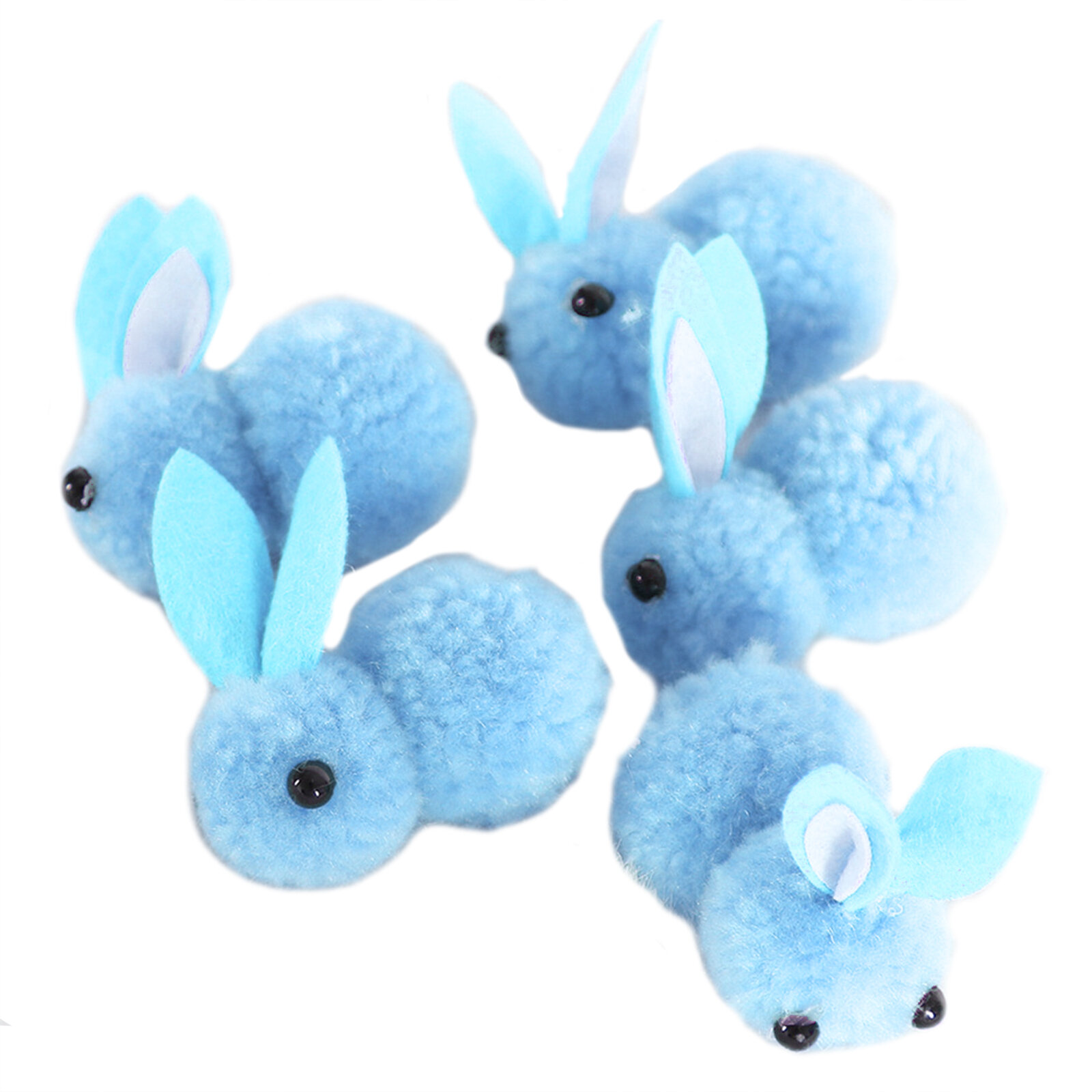 Аксессуар для Пасхи,5шт Мини реалистичный милый Кролик, реалистичные Пасхальные кролики, имитационная модель, мягкие игрушки, орнамент для поделок, подарок на день рождения, игрушка