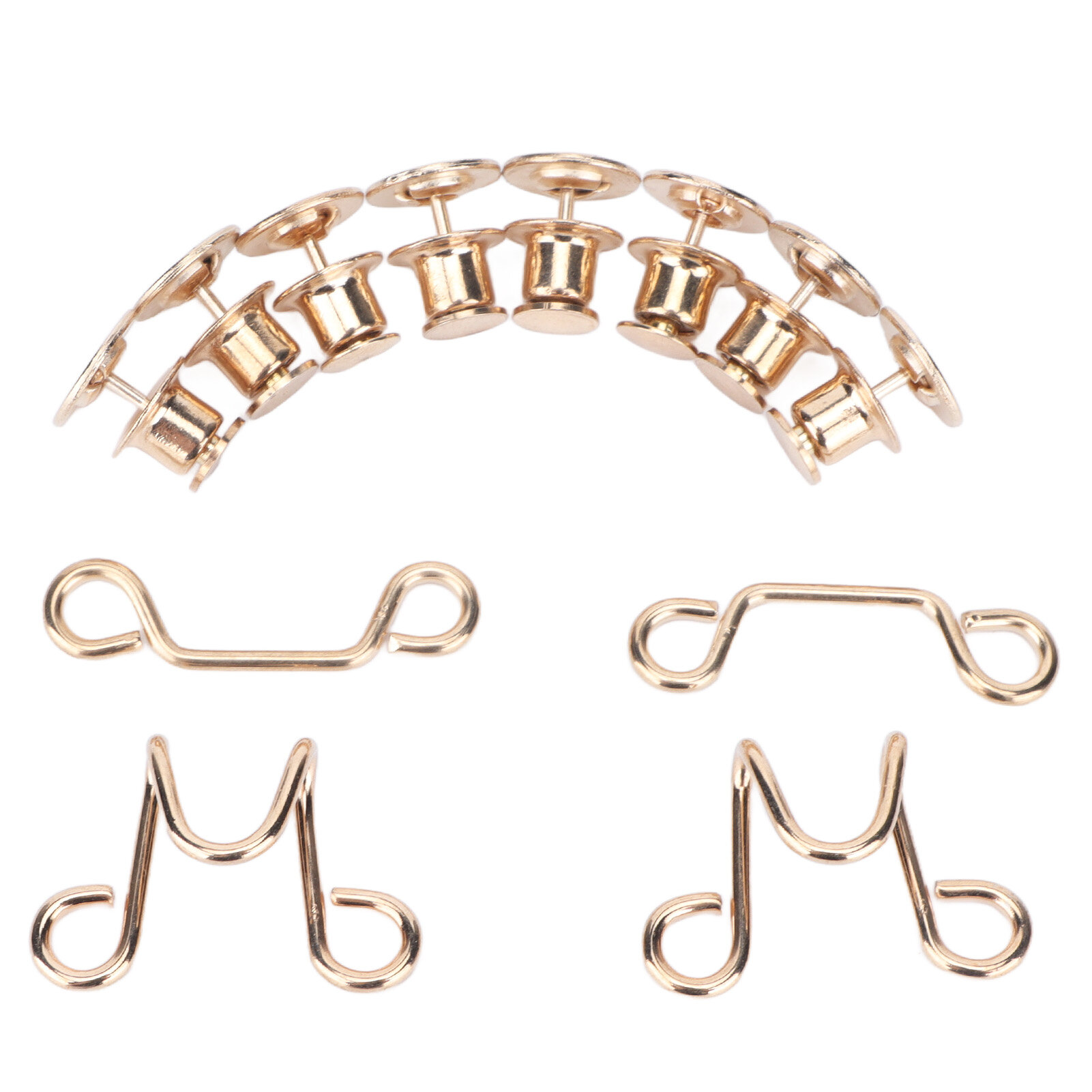 Регулируемая пряжка на талии, съемные пуговицы, удлинители, набор для джинсовых юбок, брючных воротников, золото