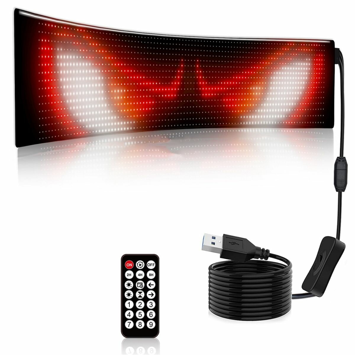 RGB светодиодная матрица пиксельный экран водонепроницаемый DIY программируемый гибкий Bluetooth приложение управления для бара автомагазина