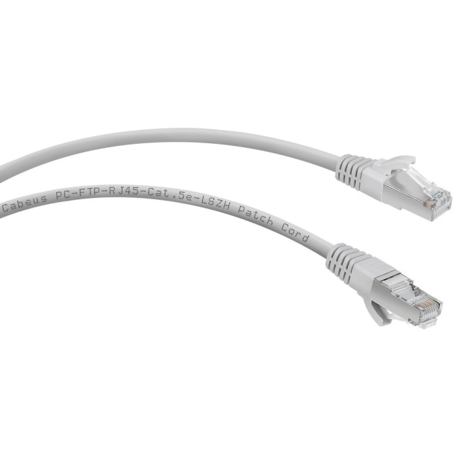 PC-FTP-RJ45-Cat.5e-3m-LSZH Cabeus PC-FTP-RJ45-Cat.5e-3m-LSZH Патч-корд F/UTP, категория 5е, 2xRJ45/8p8c, экранированный,