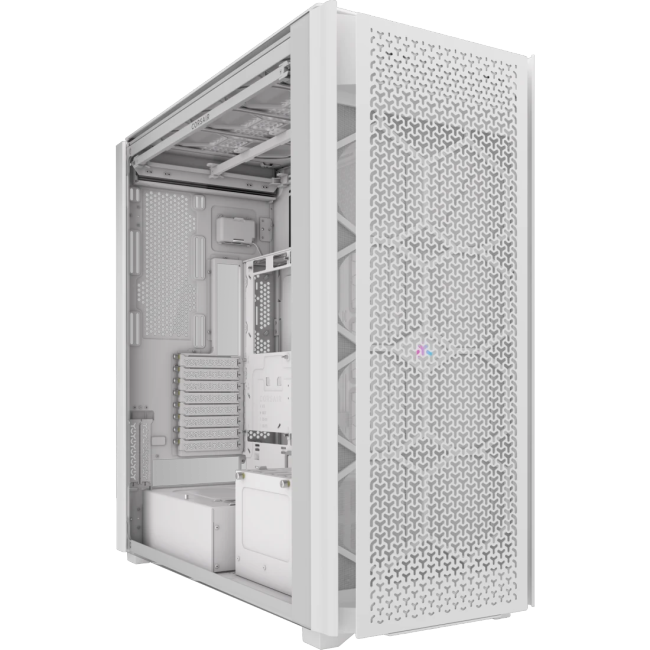 Miditower Corsair CC-9011274-WW Black iCUE 9000D Airflow White ATX без БП, с окном