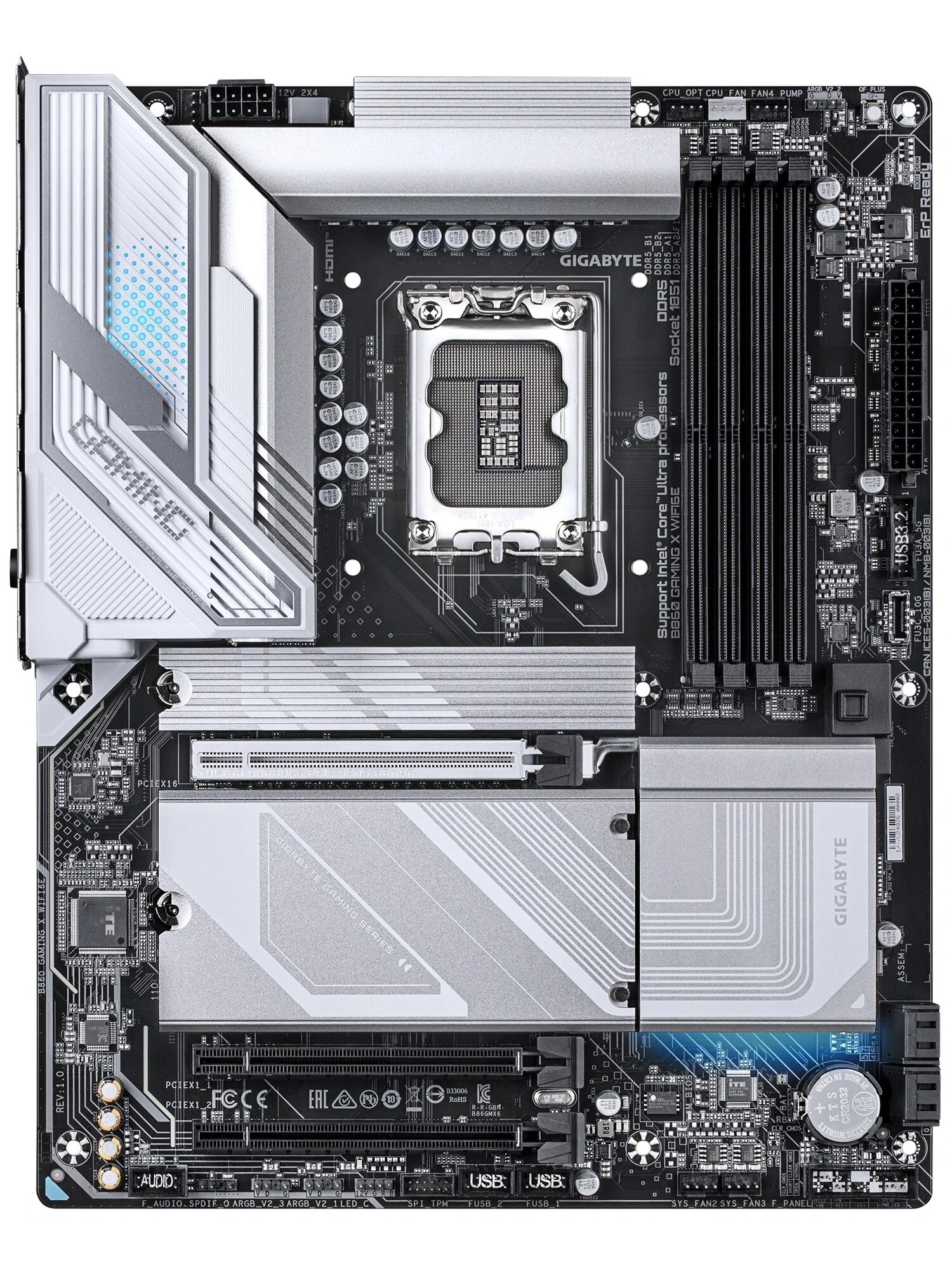 Материнская плата GIGABYTE B860 GAMING X WIFI6E ATX LGA1851 Intel B860 4xDDR5 (256ГБ)