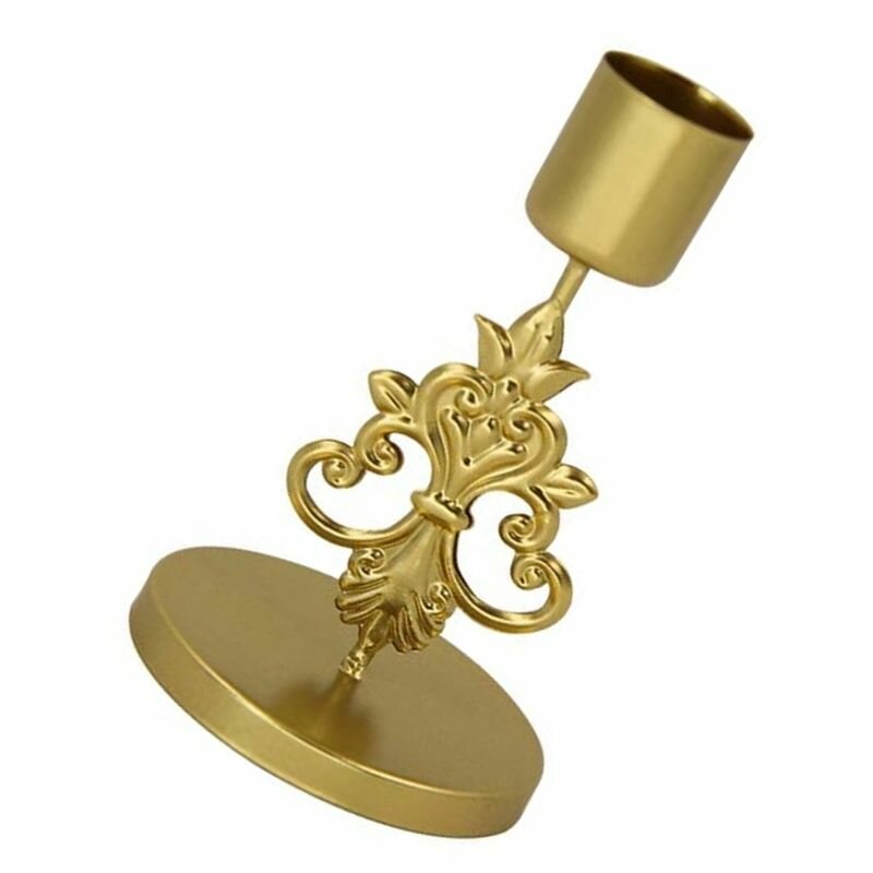 Металлический подсвечник из кованого железа-Подсвечник С Тотемным Узором C