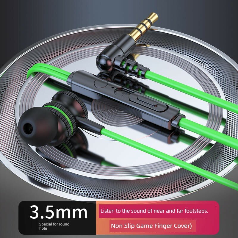 Игровые наушники для киберспорта, проводные внутриканальные наушники для мобильных игр, с позиционированием звука, с