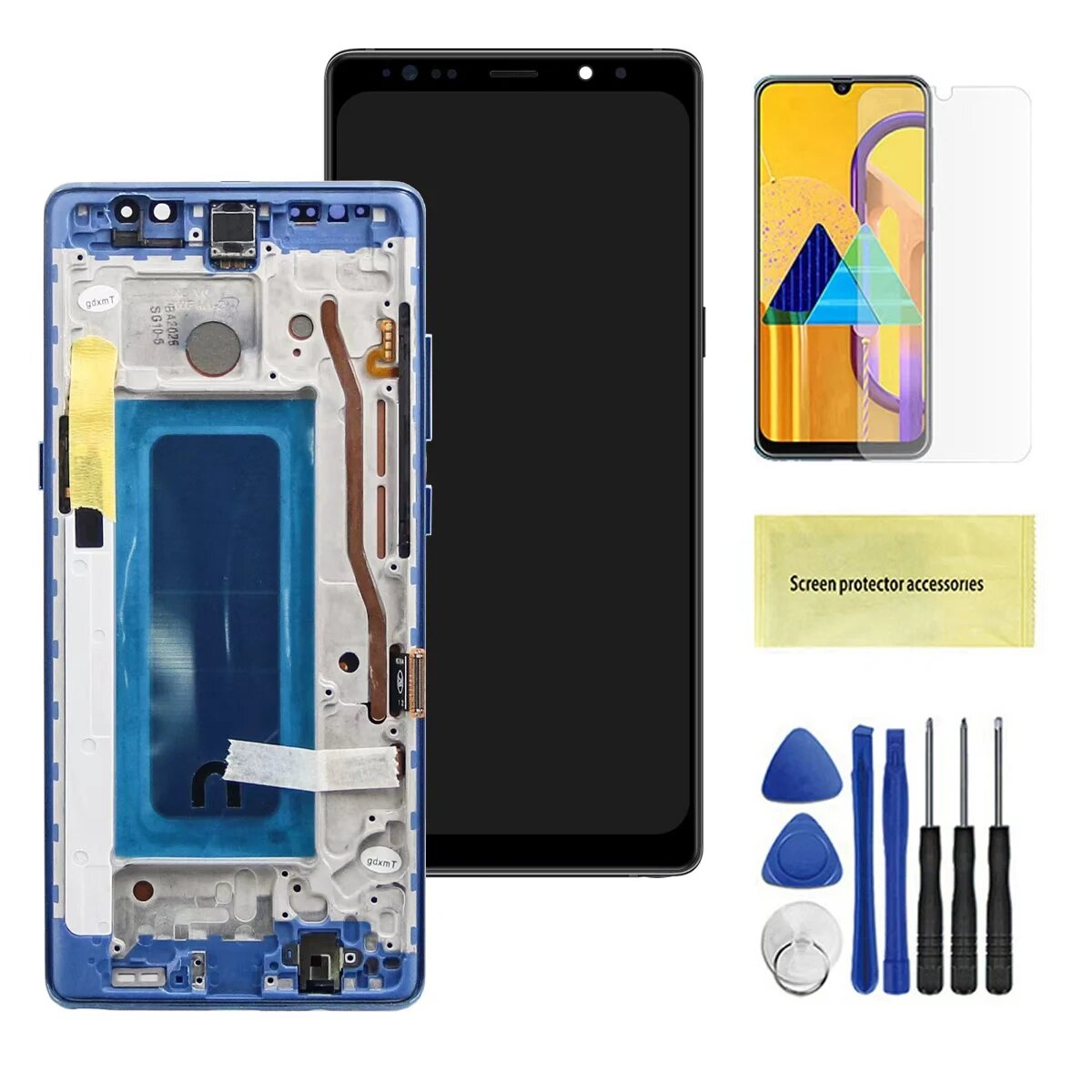 Super AMOLED Note8 ЖК-дисплей для Samsung Galaxy Note 8 Note8 N950F N950U ЖК-дисплей Замена сенсорного экрана Поддержка S Pen с рамкой