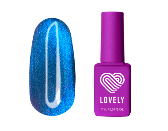 Гель-лак Lovely FC№05 огненная кошка Fire Cat, 7 ml, кошачий глаз, дуохромный