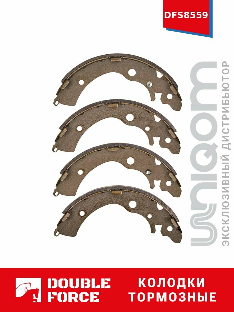 Колодки тормозные задние барабанные Honda AIRWAVE 2005-10, CIVIC 2000-06, CR-V 1995-01, EDIX 2004-06, FREED 2008-24, HR-V 1998-05, MOBILIO 2001-08, Partner 2006-10, S-MX 1996-02 Double Force DFS8559