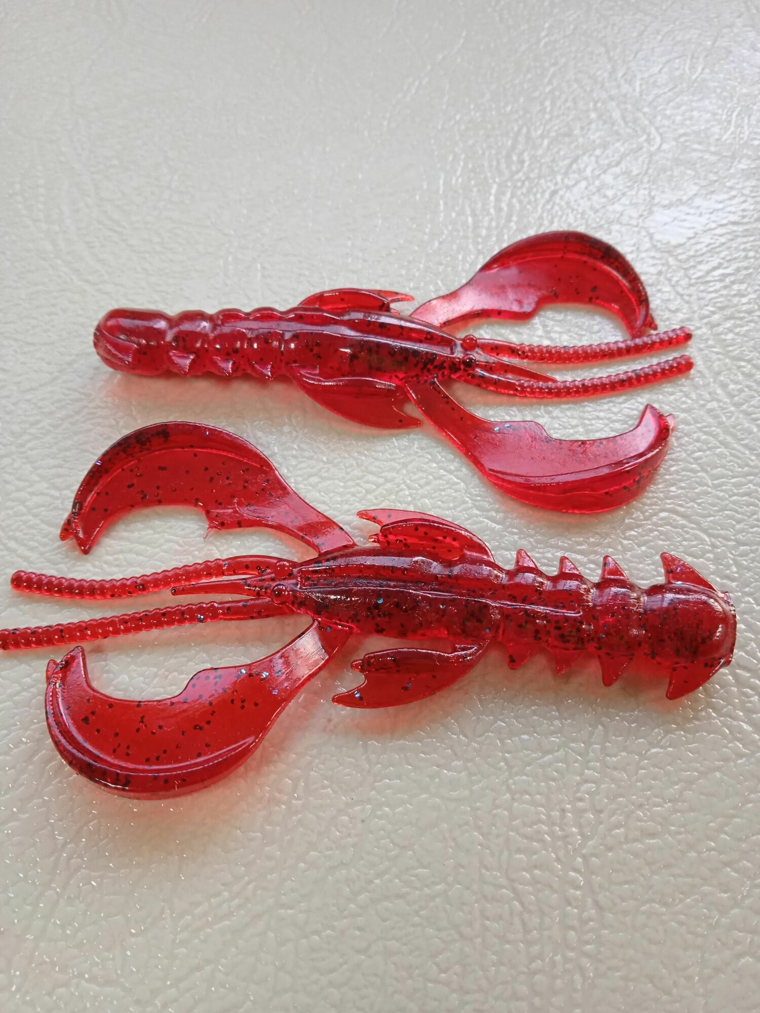 Силиконовая приманка Рак (Yabby) 80 мм, Красный (Grape) 5 шт. уп.