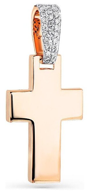 Купить Кулоны Master Brilliant Золотой крест с бриллиантом за 46520р. с ...