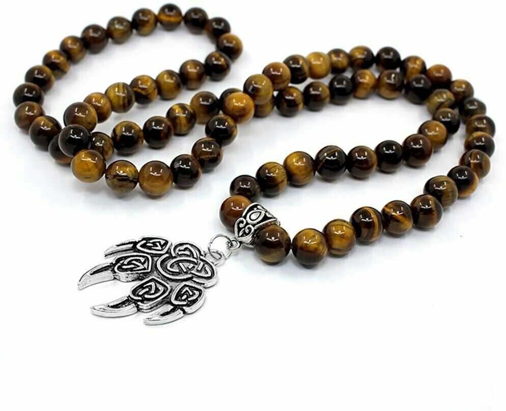 Бусы, тигровый глаз