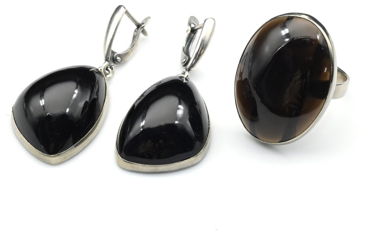 Комплект бижутерии, морион