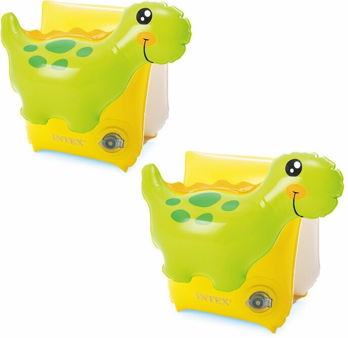 Нарукавники для плавания Динозавр, 23 х 20 см, от 3 до 6 лет, 56664 INTEX