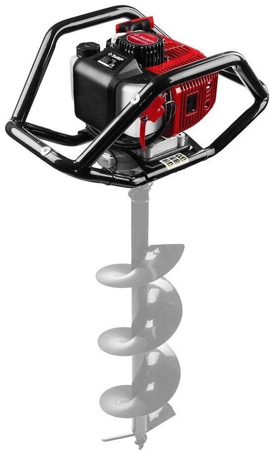 Мотобур (бензобур), d=60-250 мм, 52 см3, 2 оператора, ЗУБР