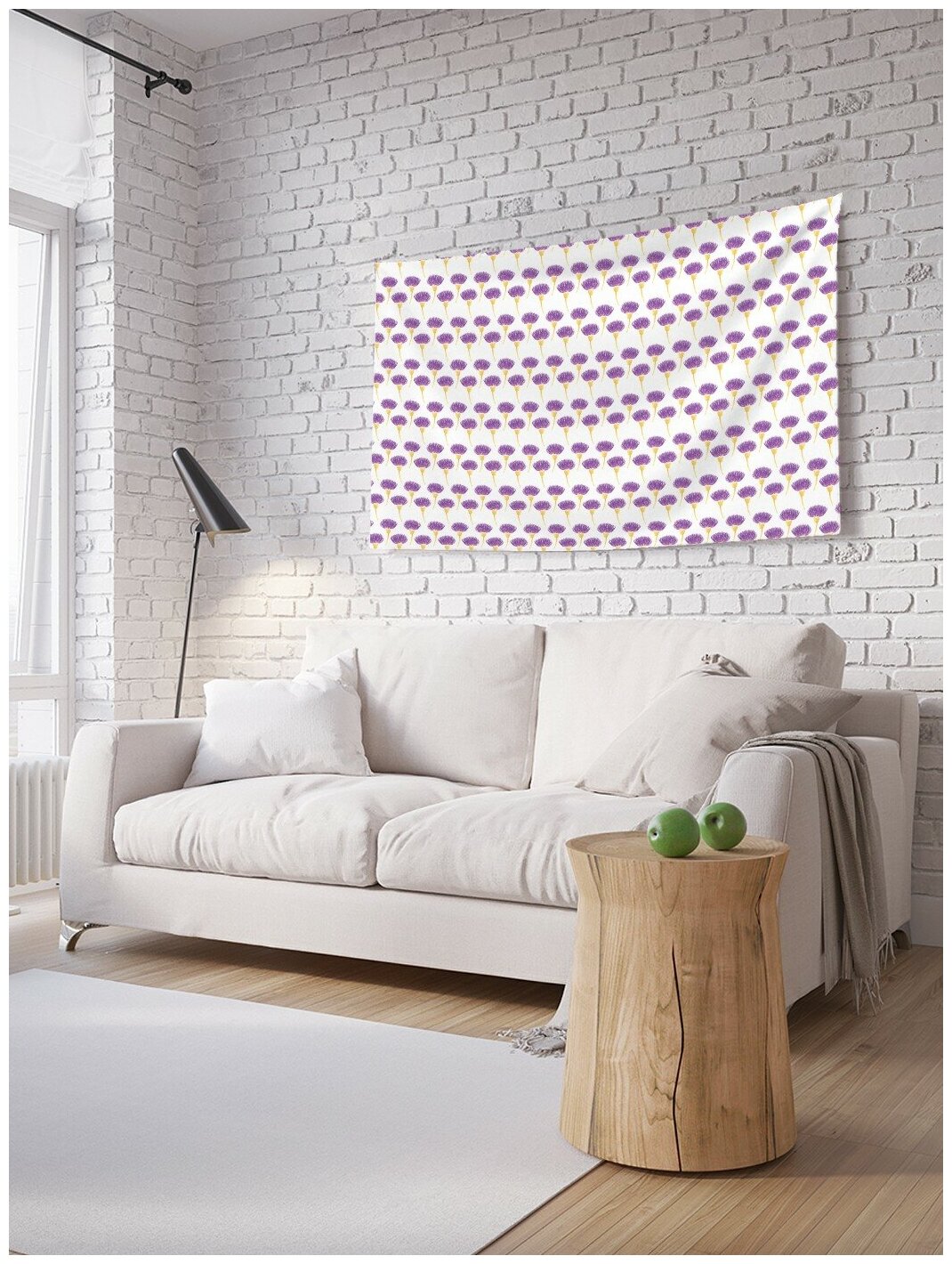 Горизонтальное фотопанно JoyArty на стену "Соцветия чертополоха", 100x150 см