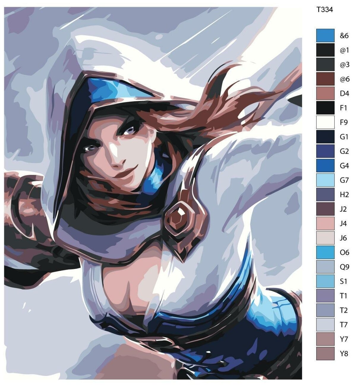 Картина по номерам Т334 "Mobile Legends: Наталья" 40Х50