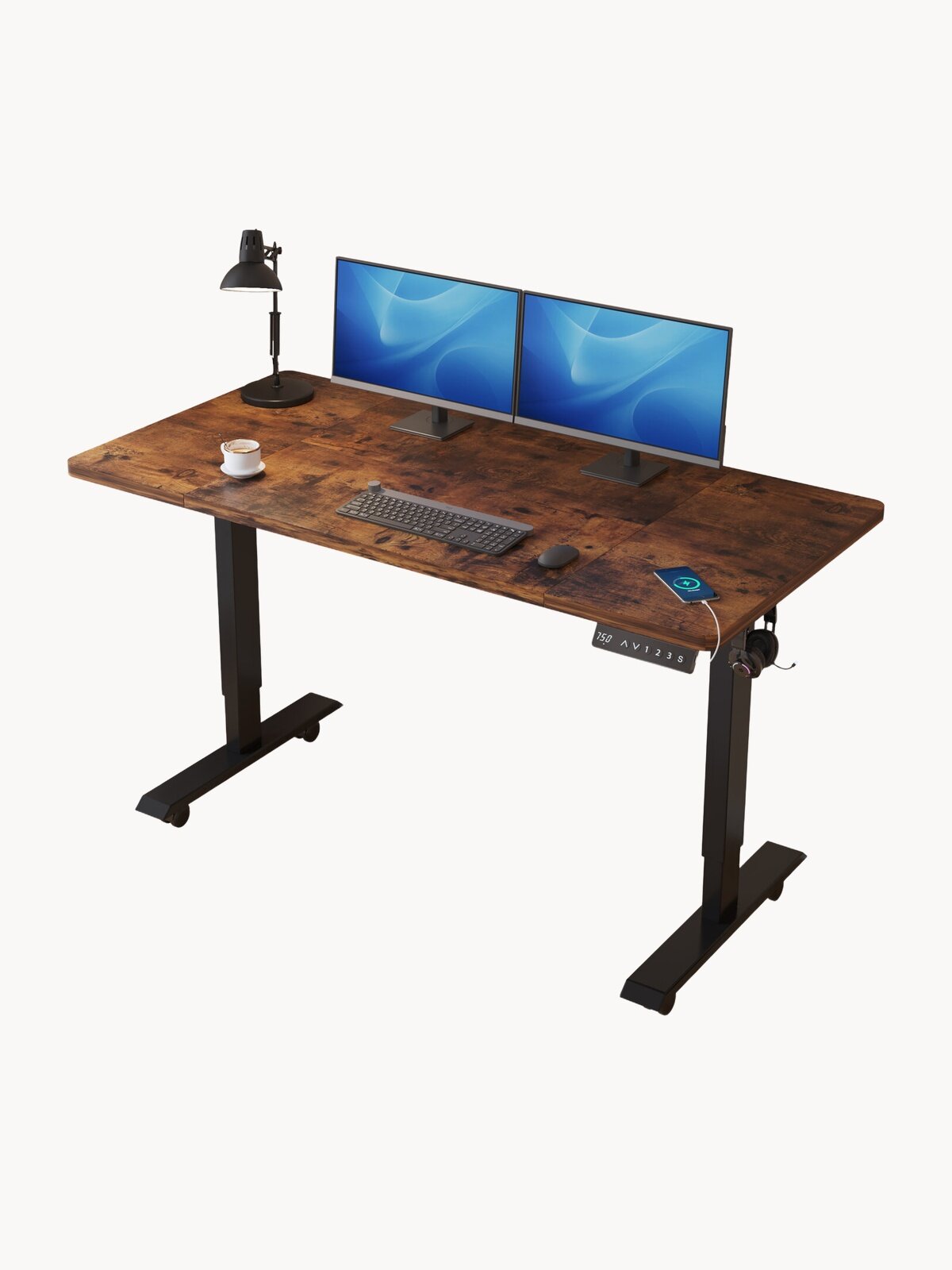 Компьютерный стол с подъемным механизмом, регулируемый по высоте, одномоторный 1400*600mm