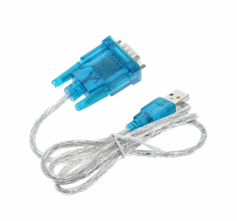 Кабель USB - COM/RS232, для ноутбуков, длина 1,2 м, бирюзовый — фото 1