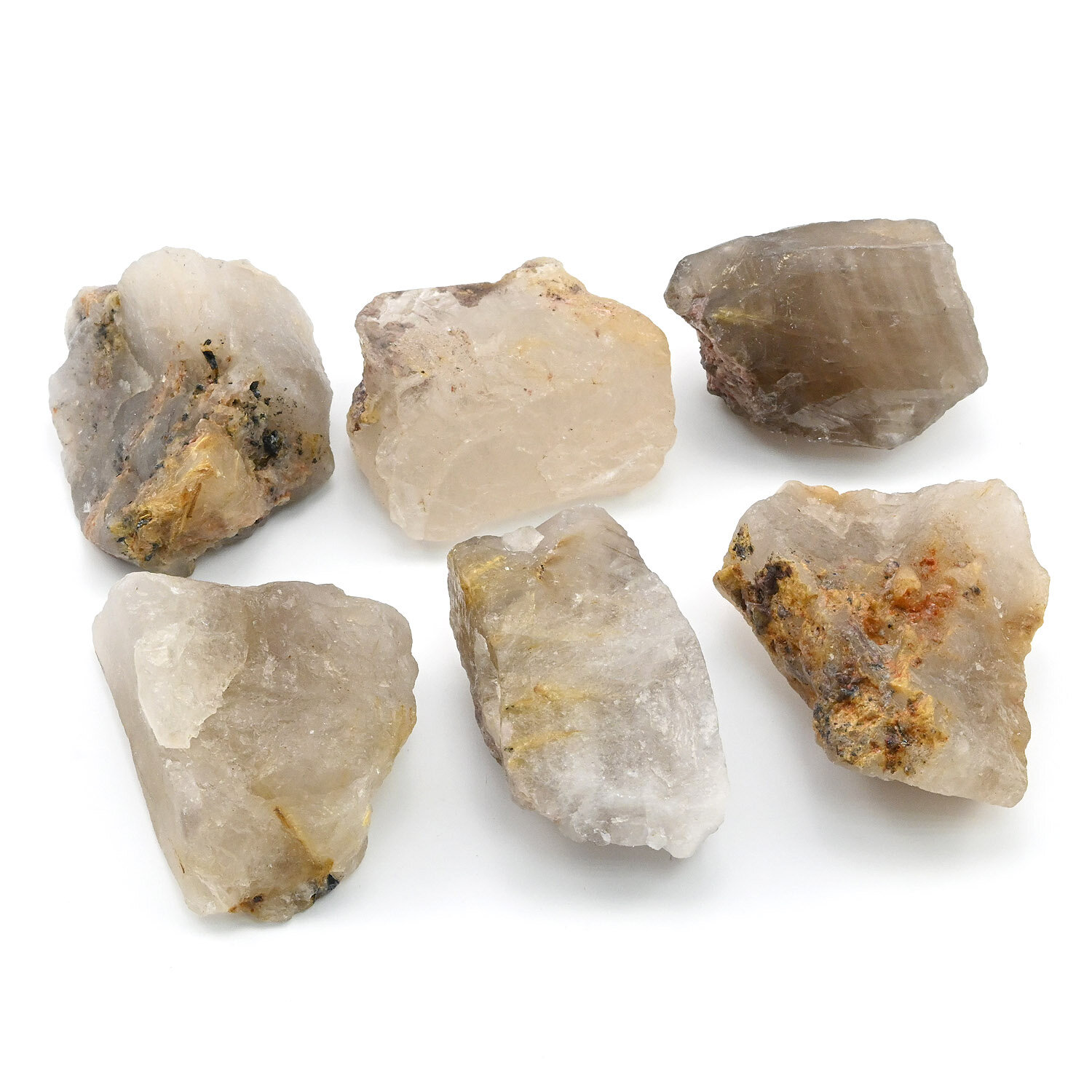 Раухтопаз с включением волосатика 47*40*23мм, 60-69г .