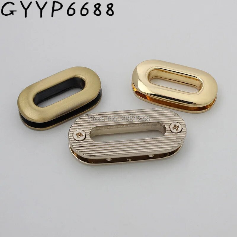 10-30 шт, металлические люверсы с винтами, 18/25 мм 100 pieces, Gold 18mm