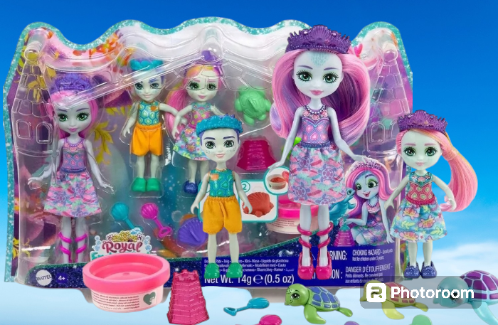 Игровой набор Enchantimals Семья Тинсли Черепаши, HCF95 разноцветный