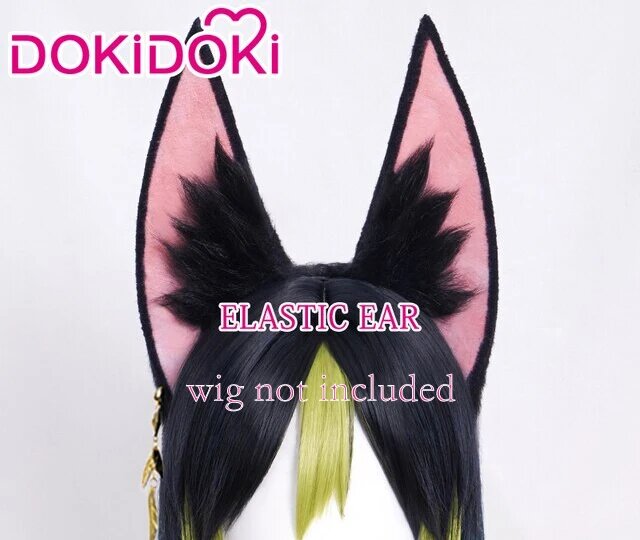 Косплей ушки DokiDoki розовые, Elastic Ear, без парика