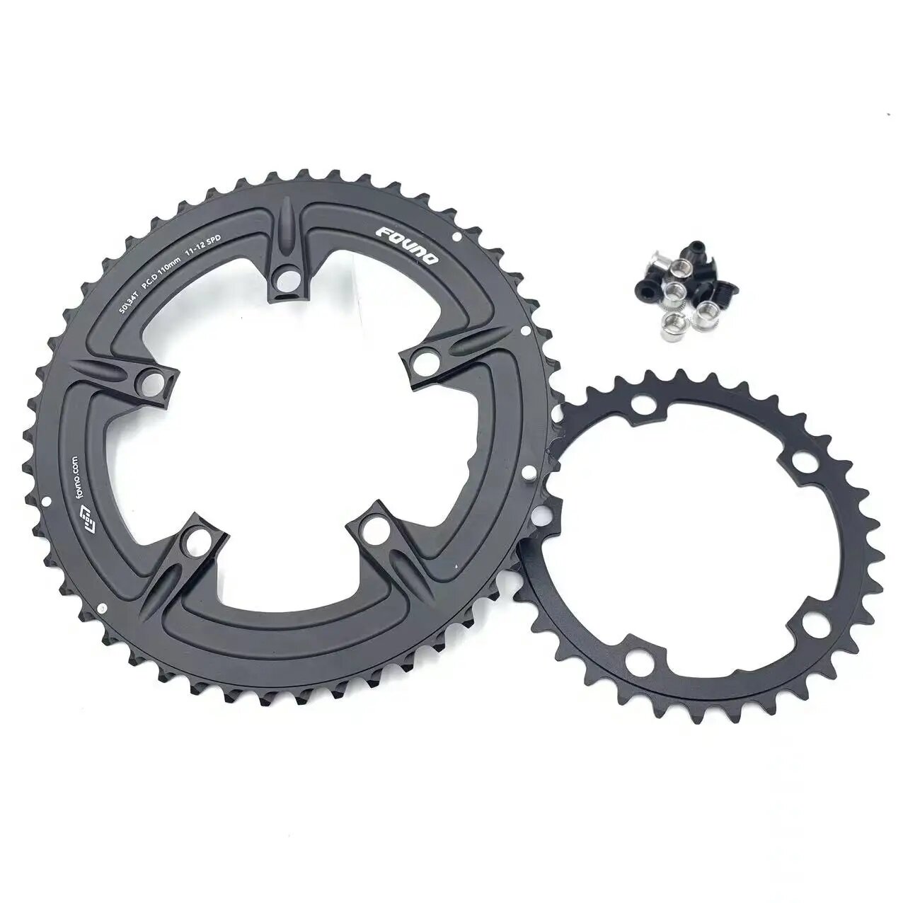 Fovno 110BCD звезда передняя 52-36T, черная