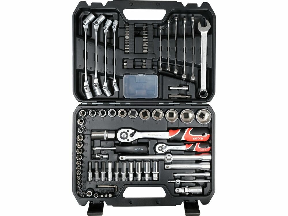Набор инструментов 1/4", 1/2" 93шт. YT-38784