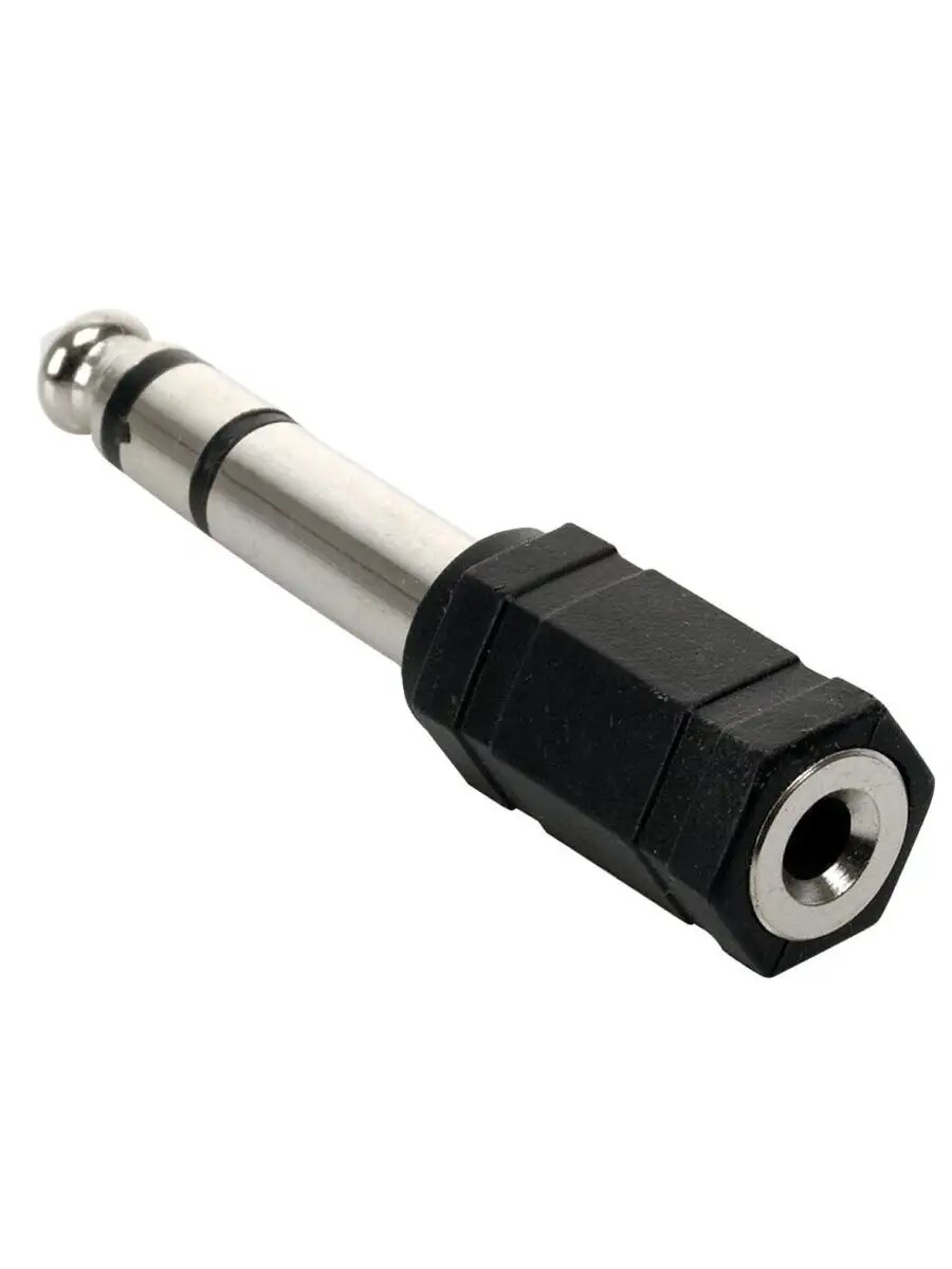 PROEL AT165 - переходник, джек стерео 6,3мм <-> джек стерео 3,5мм (мама), корпус пластик