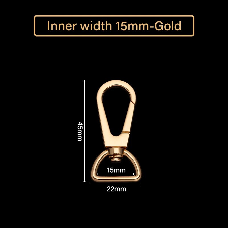 Пряжка для сумки золотистая, Inner width 15mm