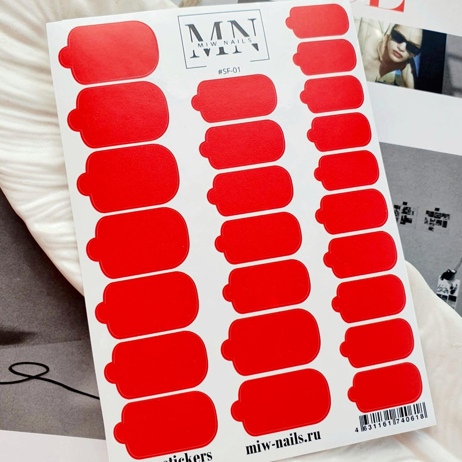 Пленки для дизайна ногтей Miw Nails Wraps stickers SF-01