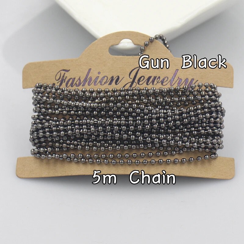 Цепочка шариковая Gun Black 5м, 3.2 мм