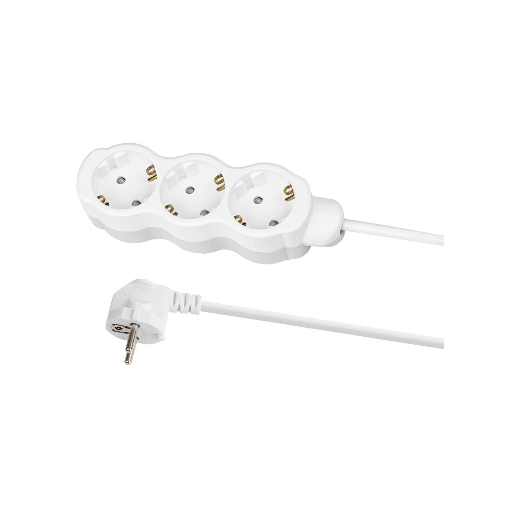 Удлинитель бытовой "Люкс" 3 гнезда, 10 м, с/з, с з/ш, ПВС 3х1,5 мм2, 16 А, 250 В, 3700 Вт У1-23171, TDM SQ1303-4058 (1 шт.)