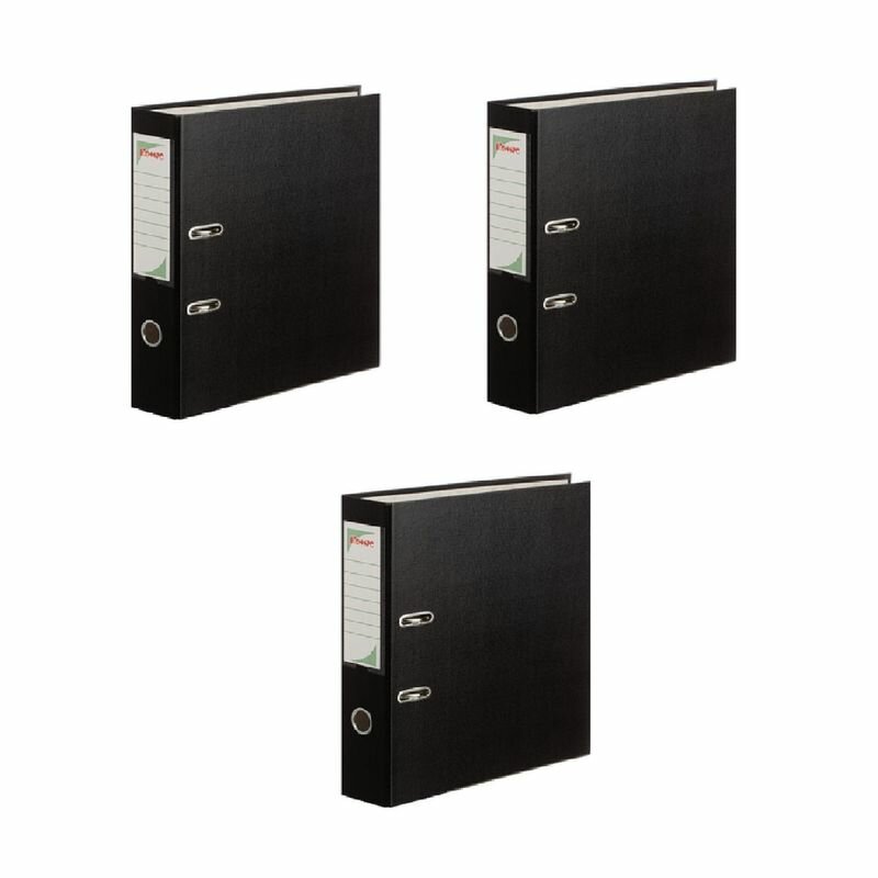 Комус Папка-регистратор, Экономи, 75мм, черная, 3 уп.