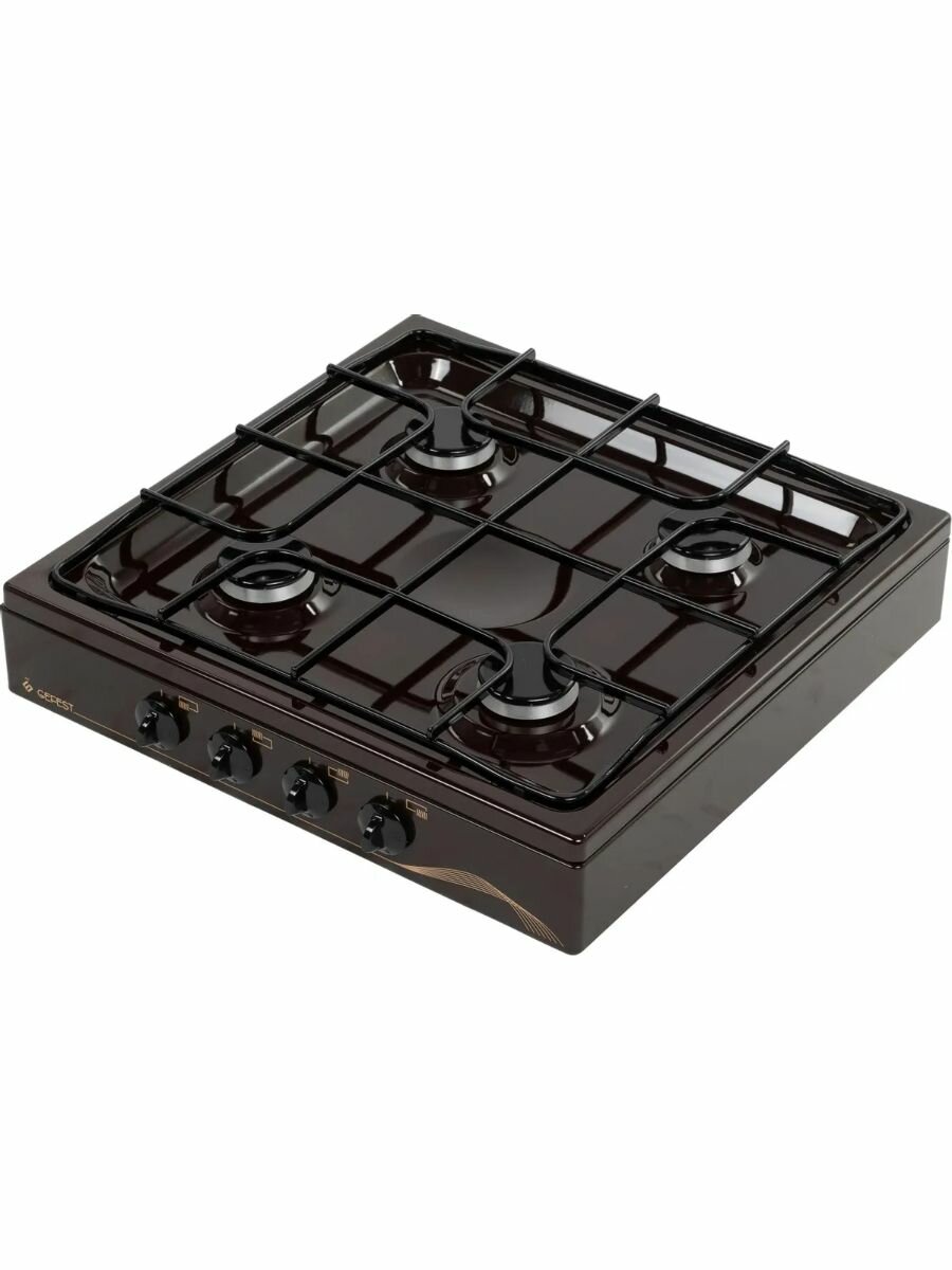 GEFEST Плита газовая настольная ПГ 900-03 К17, 4 конфорки, коричневый