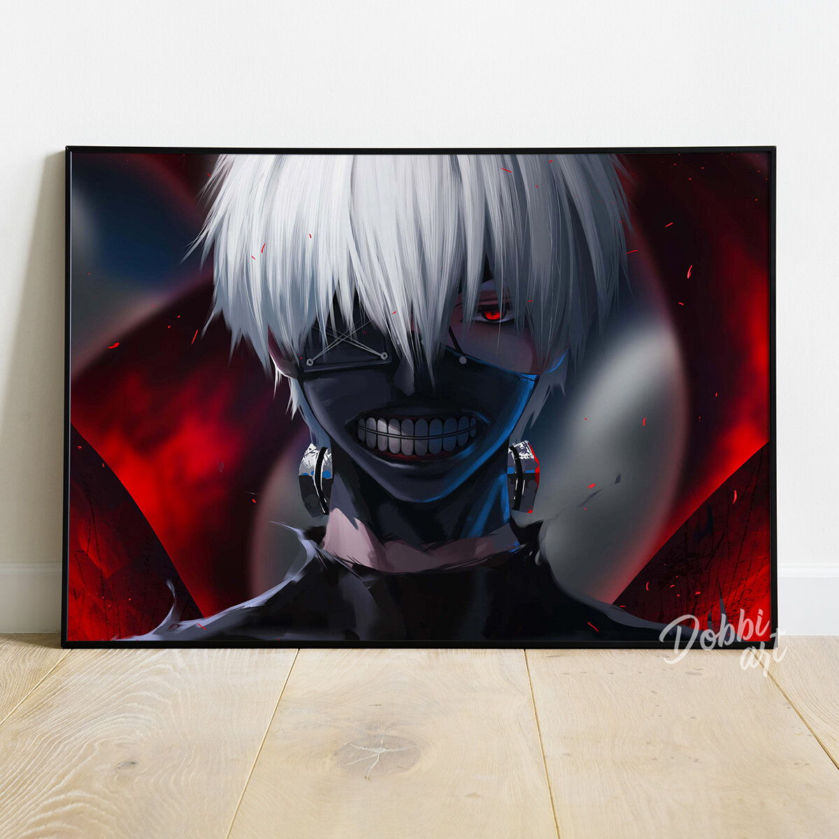 Постер Токийский гуль 50х70 см без рамы/ Tokyo Ghoul/ Кен Канеки/ Аниме, манга/ Постер для интерьера/ Декор на стену/ Постер для дома, офиса/ Плакат интерьерный/ Плакат Аниме/ Подарок парню/ Подарок девушке/ Картина для интерьера