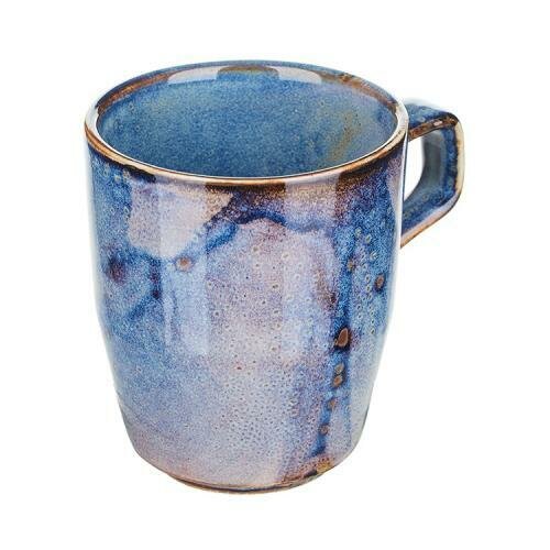 Кружка "Ирис", фарфор,280мл, диаметр 80, высота 94мм, голуб.