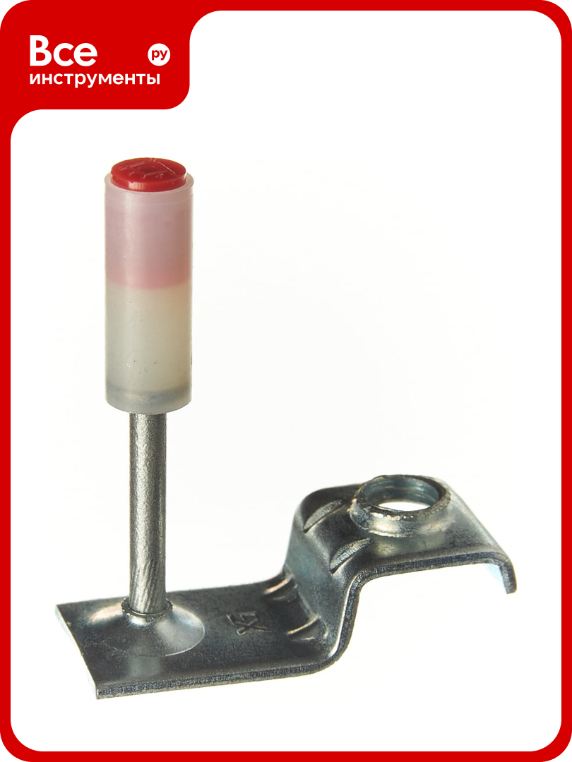 Гвозди монтажные пироксилиновые Fedast PA32-m8z2 гвоздь-подвес под шпильку М8, красный, 100 шт. FDPA32-M8 прочной конструкции