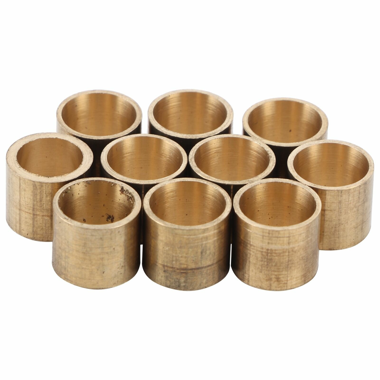 10 шт. 9 мм латунные наконечники для бильярдного кия, аксессуары для ремонта кия для снукера, медные, без зубцов