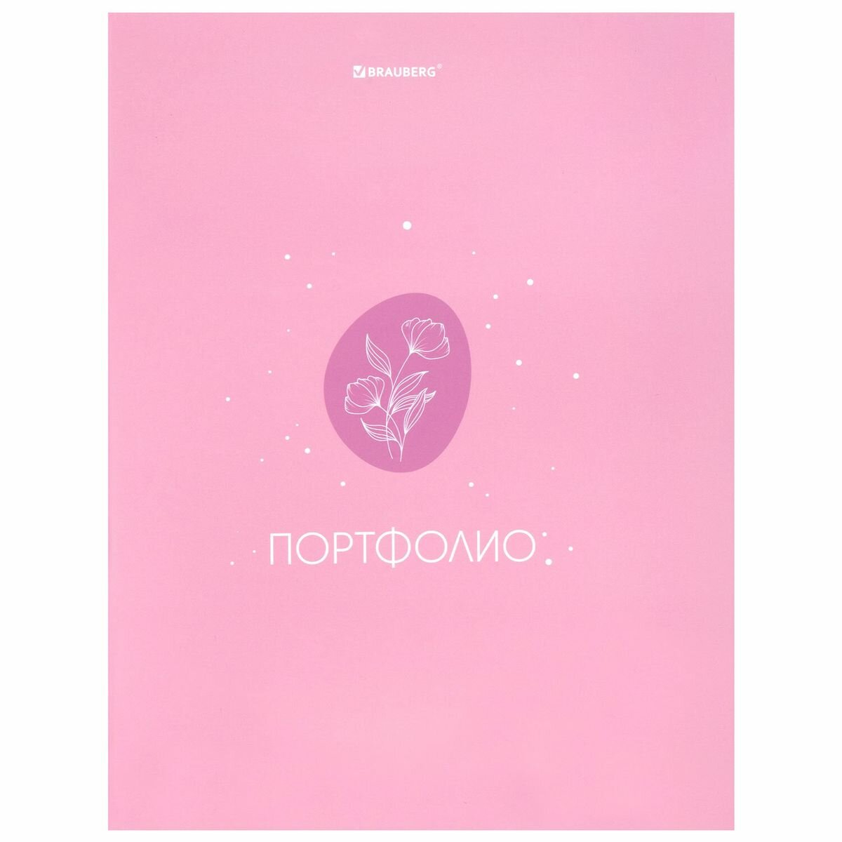 Папка-портфолио универсальная Brauberg "Gentle", 20 файлов, 4 кольца, матовая 7Бц (117558), 10шт.