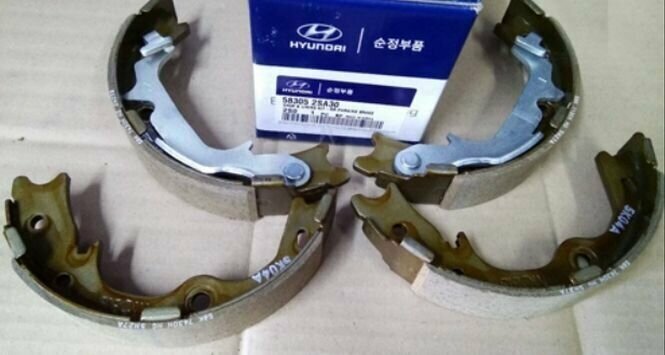 Колодки ручника для Hyundai IX35/Tucson 2010-2015, Kia Sportage 2010-2015 / арт. 583052SA30 / бренд MOBIS