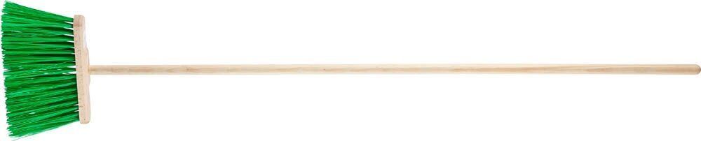 Щетка-метла GRINDA Euro 250 мм с рукояткой 130 см жесткая пластиковая щетина 39270