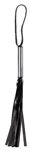 Sitabella Мини-плеть с металлической рукоятью 35 см (6020), черный