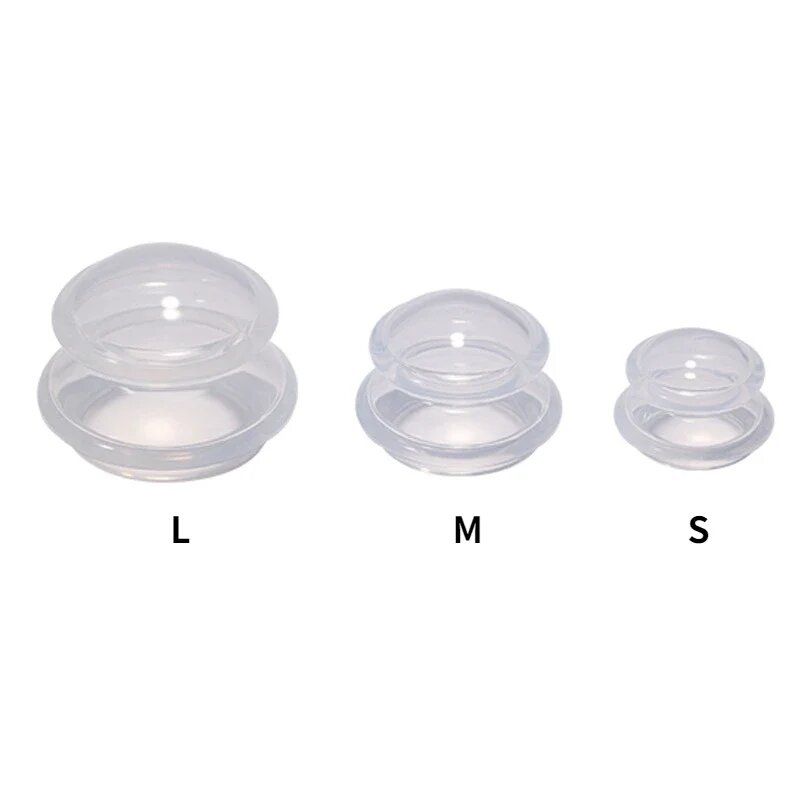 Силиконовые присоски для массажа Dawndesslo, White-3Pcs