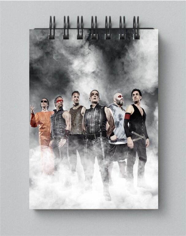 Блокнот Rammstein, Рамштайн №9, Размер А6, 10 на 15 см