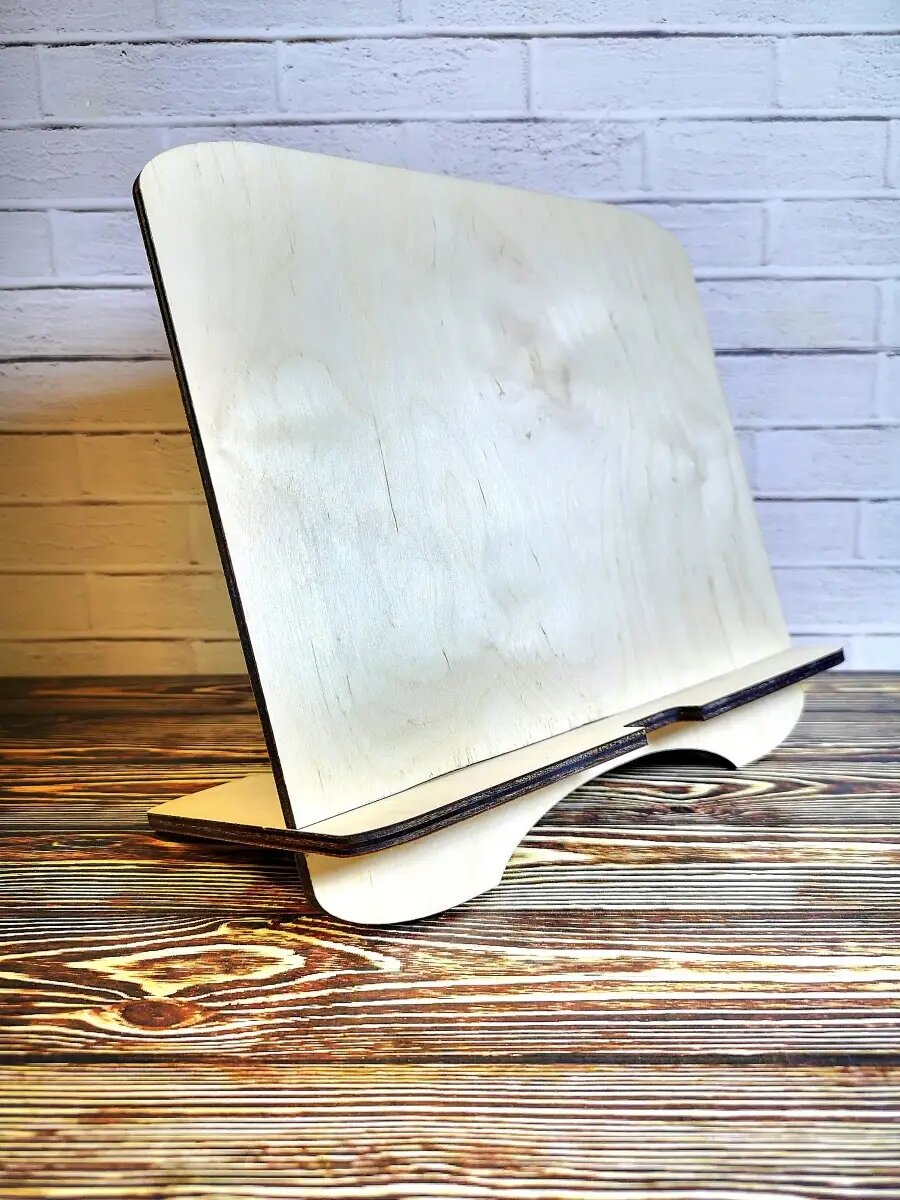 Подставка для планшета деревянная заготовка для декупажа. Держатель для планшета