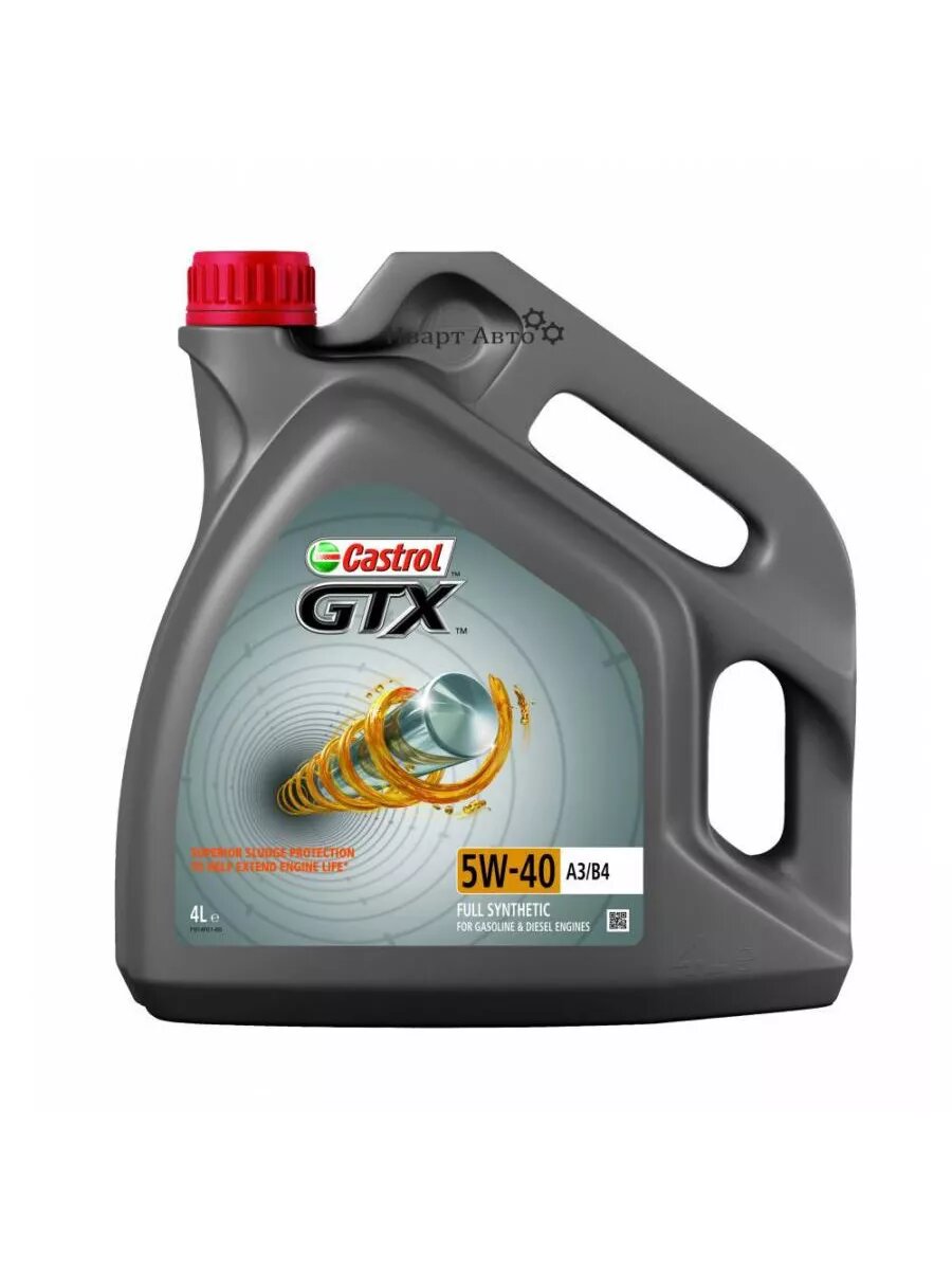 Моторное синтетическое масло CASTROL GTX 5W-40 A3/B4 4 л